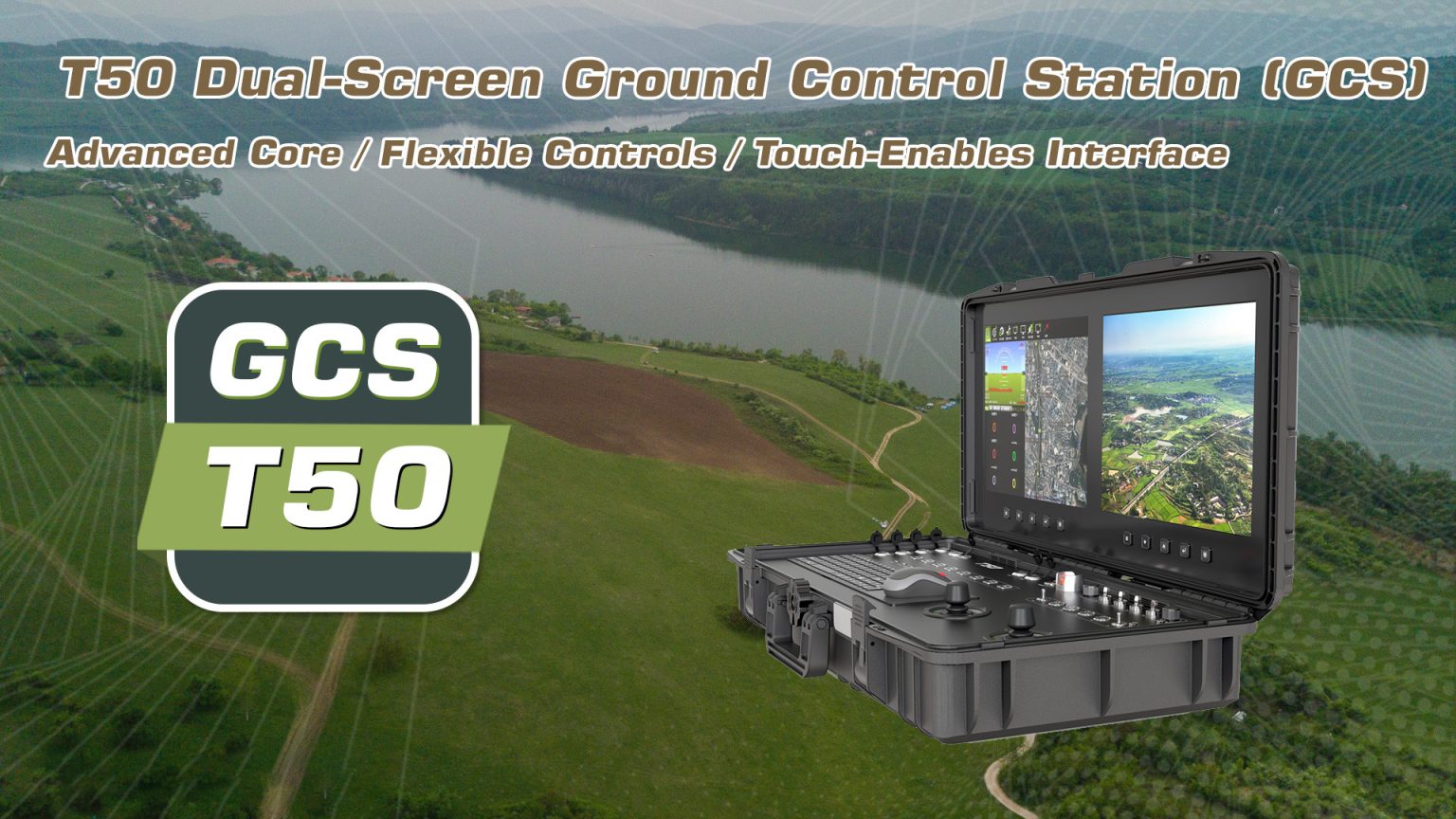 T50 Dual-Screen UAV Ground Control Station - Airmobi UAV